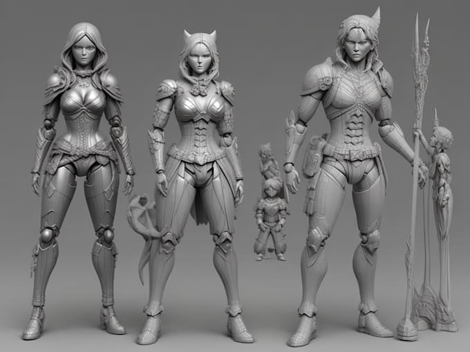 Sculpt 3d toy, action figure,3d robot,3d bjd,3d sculpture, 3d printing stl file by Lenny_fred2 ...