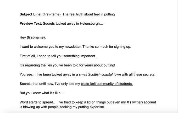Write a welcome email sequence for you by Tonynewbold | Fiverr