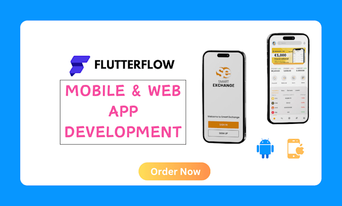 Build No Code Flutterflow Flutter Mobile App With Firebase By Website Funnel Fiverr