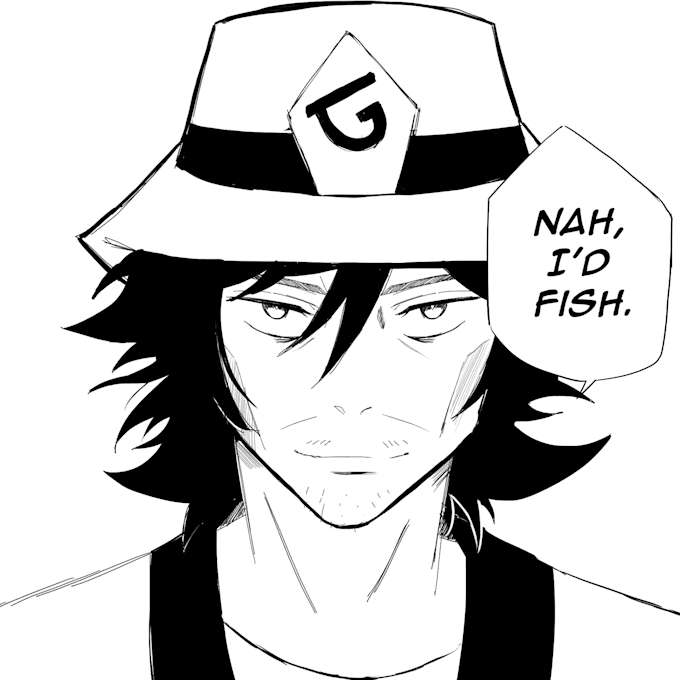 Draw the iconic jjk gojo panel with your character by Momoirochan | Fiverr