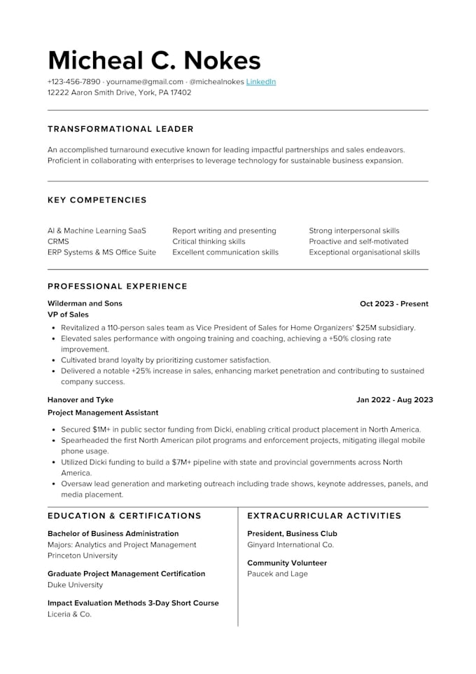 Craft a job winning resume in 12 hours by Sitepuller | Fiverr