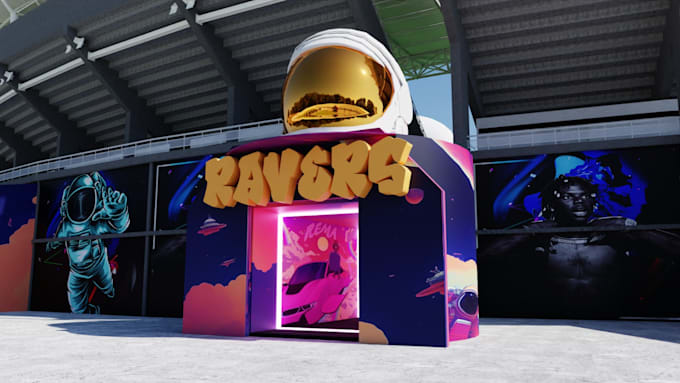 Design 3d and 2d layout for your events by Edgecreative01 | Fiverr