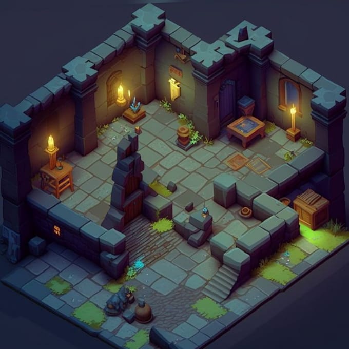 Do 3d game art 3d character design 3d asset concept art game by ...