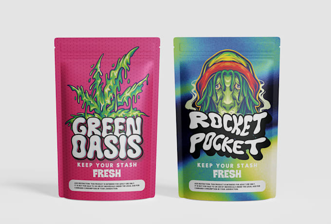 Design weed pouch, cannabis packaging, mylar bag and cbd products by ...