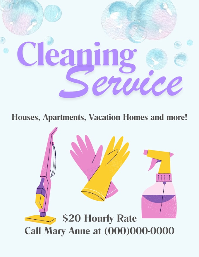Create an eye catching printable flyer for you by Klaramarie_oct | Fiverr