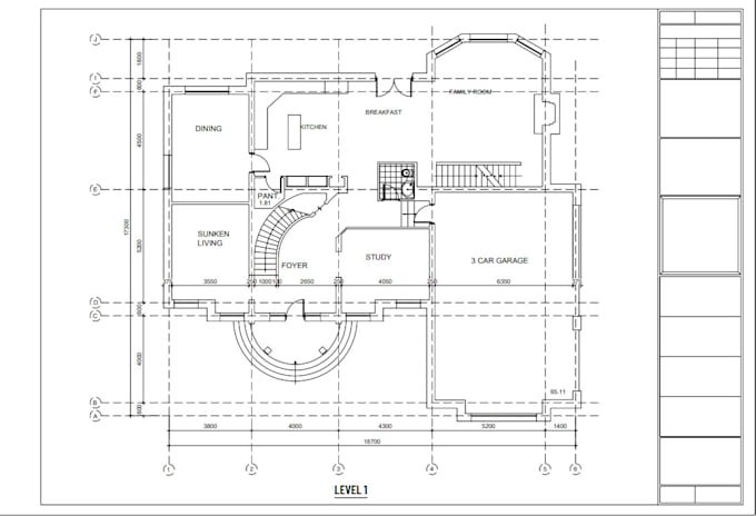 Be your architect draftsman for house plan 2d floor plan by Sonauto_2d | Fiverr