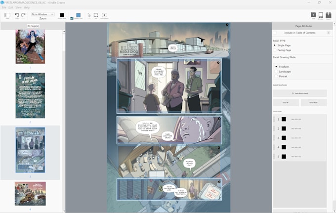 Format your comic for kindle and other epubs by Emerdmanart | Fiverr