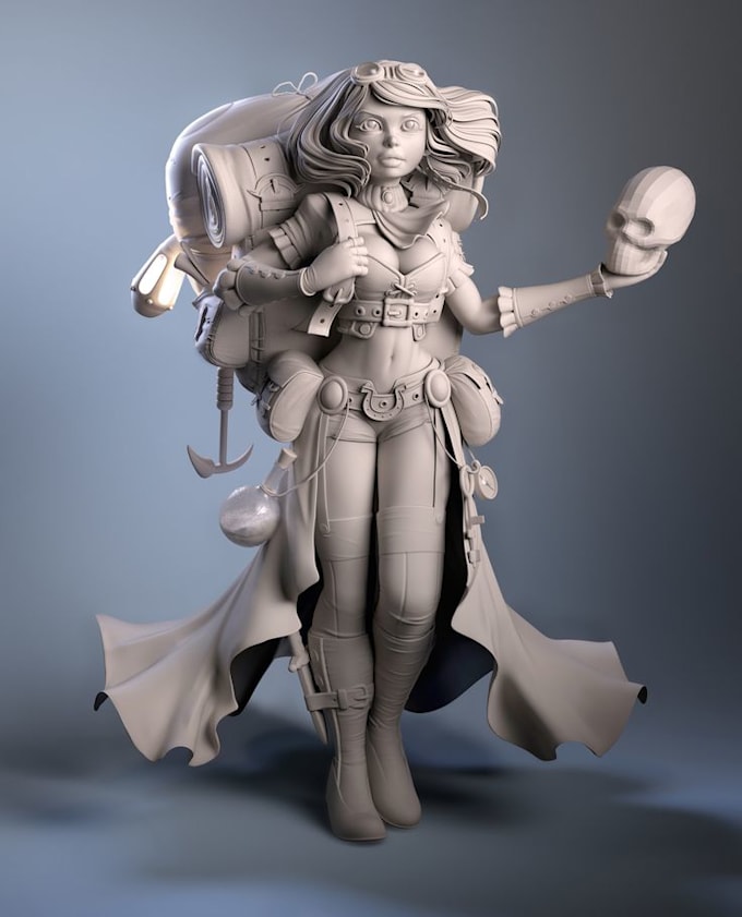 Sculpt 3d model stl printable file 3d miniature 3d sculpting for 3d printing by Abidex008 | Fiverr