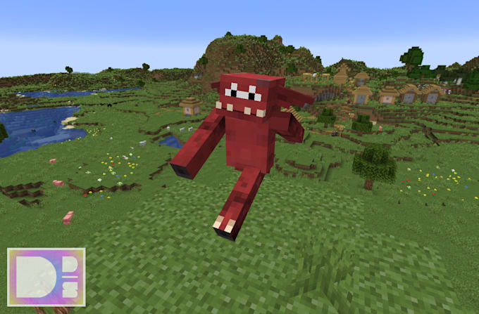 Make a minecraft blockbench entity with textures included by ...