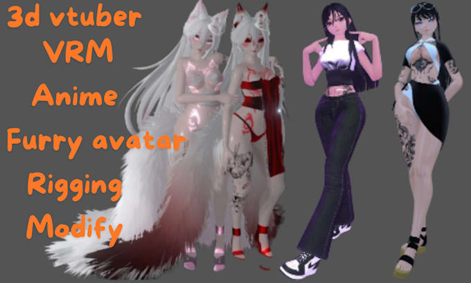 Convert your 3d model into vrm or vsf format vrchat nsfw anime vtubers ...