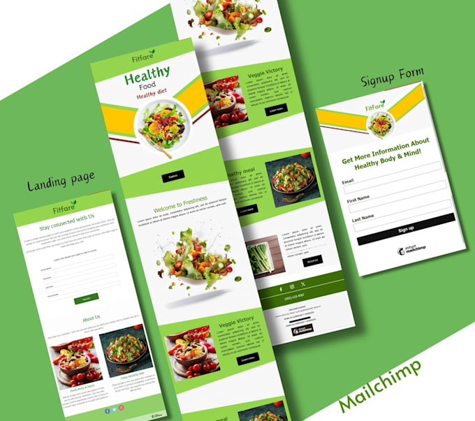 Design custom email templates and setup flows in klaviyo, mailchimp by ...
