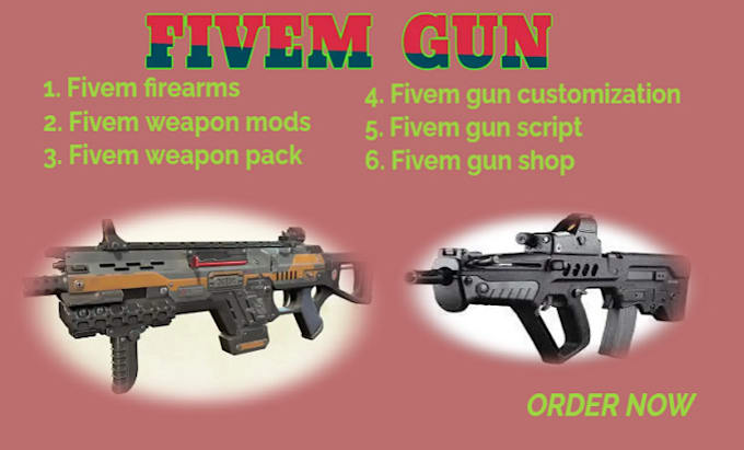 Create fivem gun, fivem gun pack, fivem gun pack by Henry_temi | Fiverr