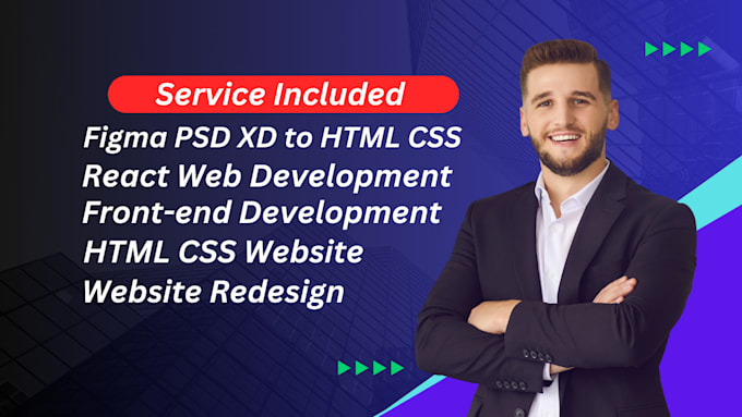 Front end web developer, html css website design, figma to html, react js by Salmanpolok | Fiverr