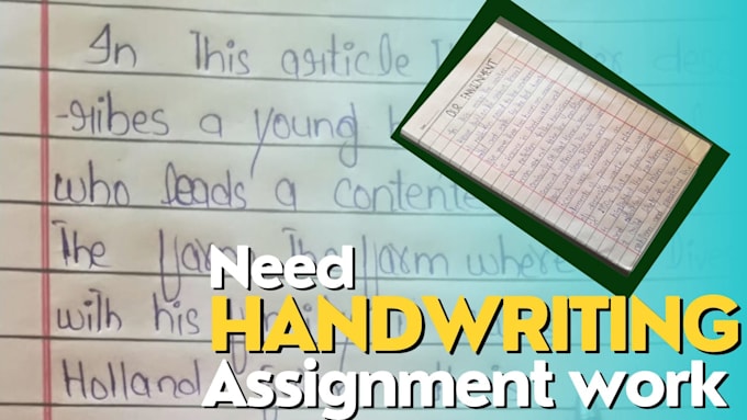 Do handwriting any assignment, documents, notes, for you by Zoljankhan ...