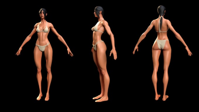 3d character model for ue4, ue5, 3d character modeling for game and animation by Deyjeearts | Fiverr