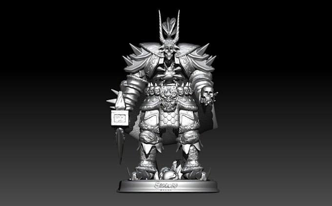 Do character modeling 3d model character design for 3d printing with zbrush by Infinitygamedev ...