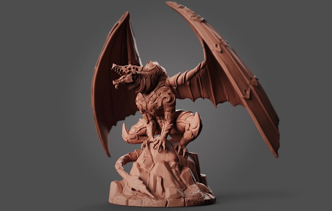 Sculpt 3d miniature creature for printing warhammer 40k fantasy ...
