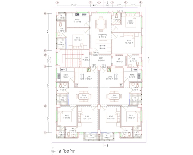 Create architectural blueprints and 2d floor plans in autocad