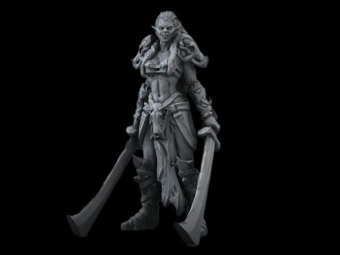 Sculpt custom 3d miniature model, 3d figurines, tabletop model for 3d ...