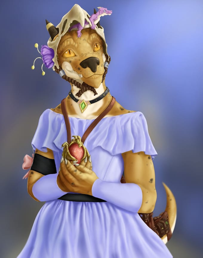 Draw your dnd or fantasy character in portrait style renders by ...