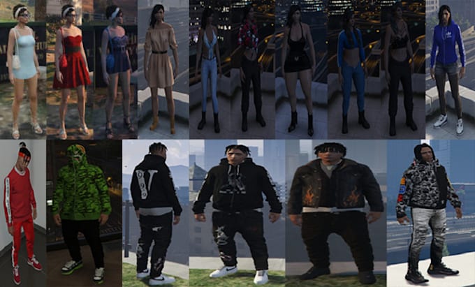 Make a custom fivem clothes, map, fivem ped, chain, skin, eup, mod by ...
