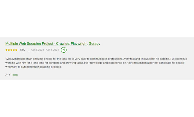 Create web scraping project with python by Moriturus | Fiverr