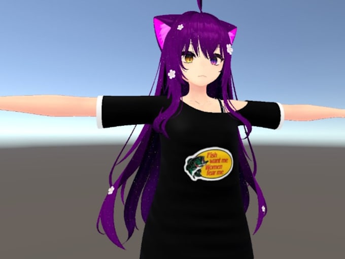 Create custom vrchat avatar, 3d furry avatar, anime character modelling ...