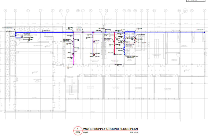 Design mep system with calculations on autocad from pdf and png by ...