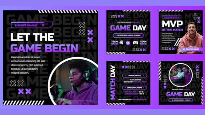 Design esports tournament banner flyer poster or any gaming event ...