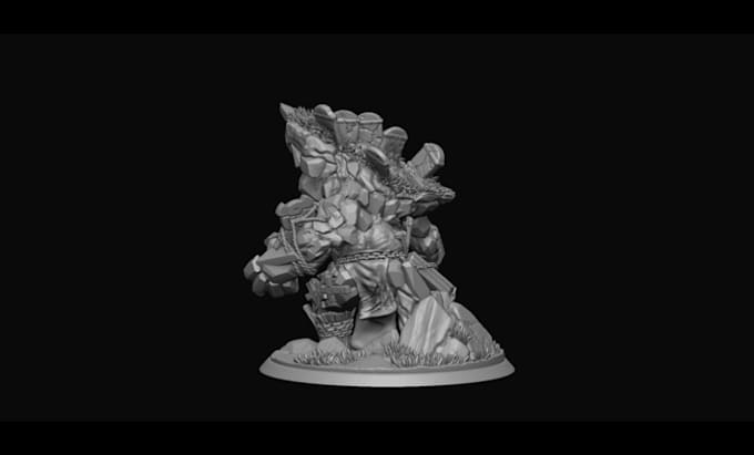 Sculpt, 3d model, miniature figurine dnd character stl files for 3d ...