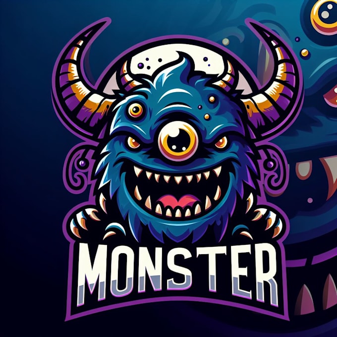 Design creative monster mascot logo by Robie_jakly | Fiverr