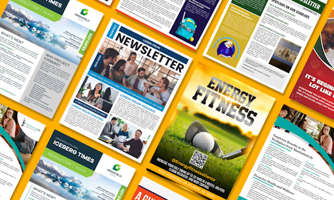 Design professional newsletter, email newsletter, flyers, brochure ...