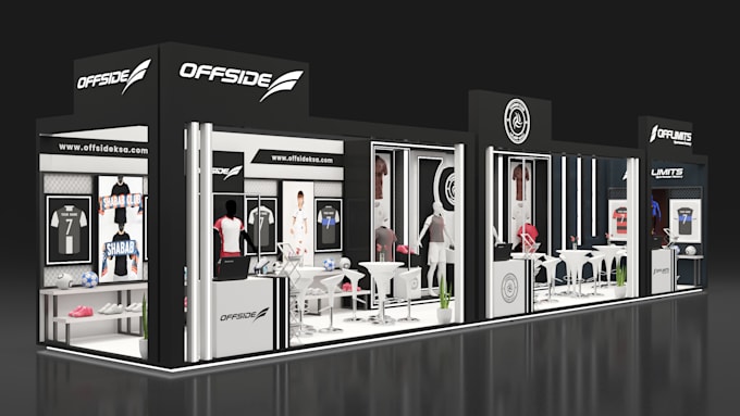 Design 3d trade booth, retail display, exhibition stand, stall ,kiosk ...