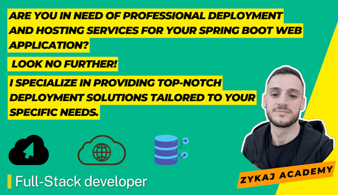 Deploy and host your spring boot web application by Albacademy | Fiverr