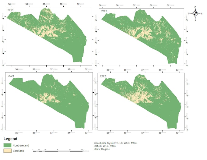Land use land cover and hazard mapping by Ezrachesor | Fiverr