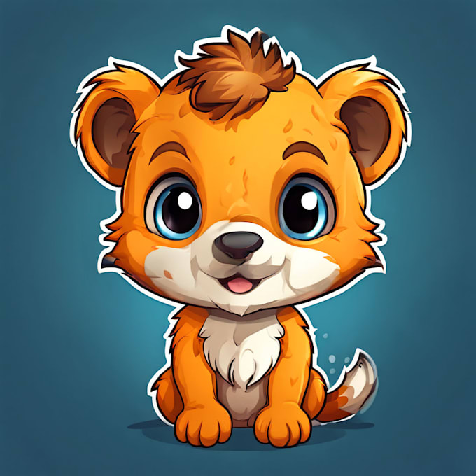 Design an animal mascot, cute cartoon character by Adelherika | Fiverr