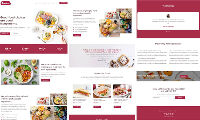 Do creative landing page website design and redesign with html css by ...