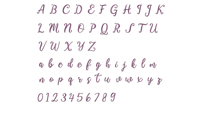 Create embroidery esa font file fast turnaround by Babarali543 | Fiverr
