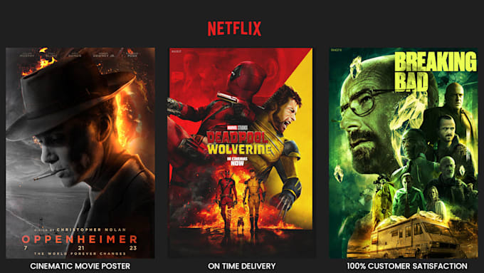 Make netflix type movie poster for you by Huzi79 | Fiverr