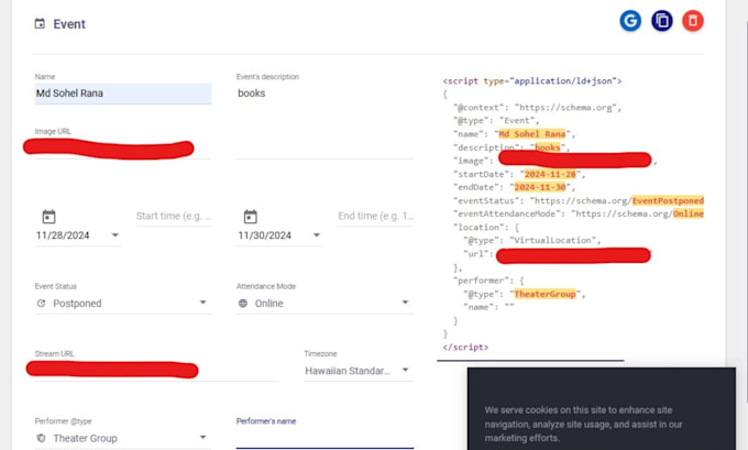 Manual schema markup structured into any website by Webrelifeguru | Fiverr