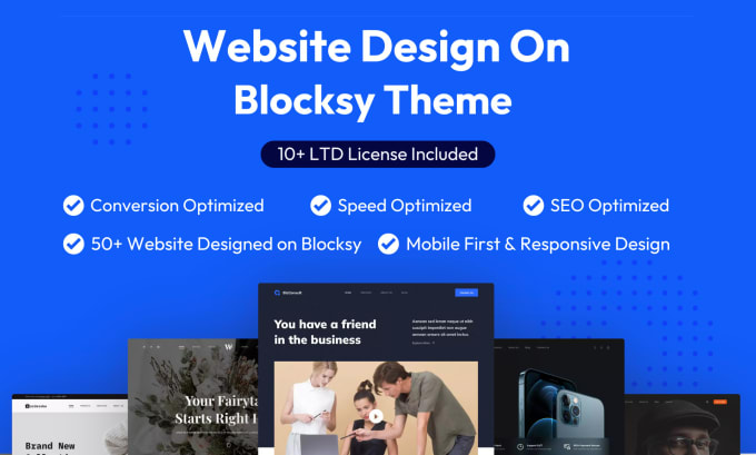 Design website on blocksy theme and block editor by Fixwebvitals | Fiverr
