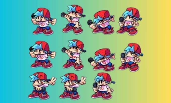 Design fnf sprite sheet, fnf logo, fnf background, fnf mod, fnf ...