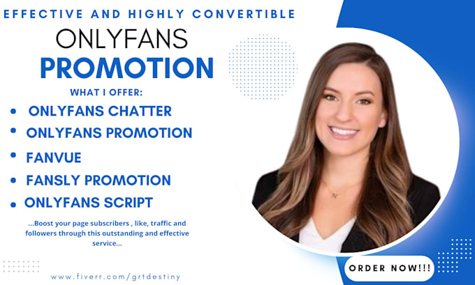 Do onlyfans promotion, chatter, fansly, fanvue, patreon page promotion ...