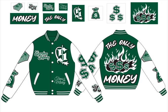 Design streetwear jacket or varsity letterman for clothing brand ...