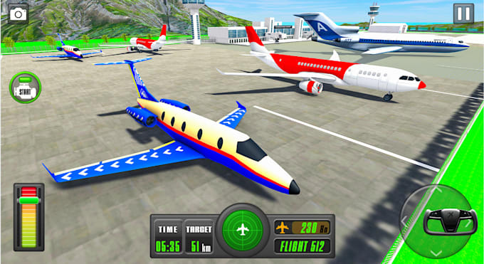 Develop kids and adult simulation game, flight simulation game,2d, 3d ...