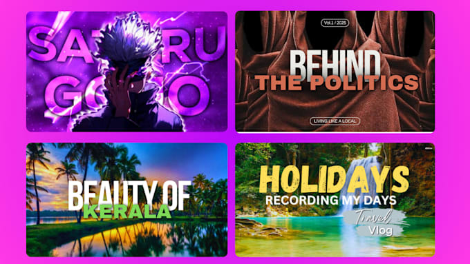 Design creative thumbnails, social media designs, poster by Niyati ...