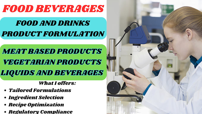 Professionally formulate your food, beverages, energy drink formulation ...