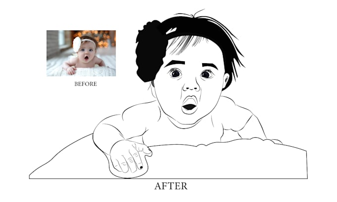 Draw perfect vector line art from any image by Designer_liyaa | Fiverr