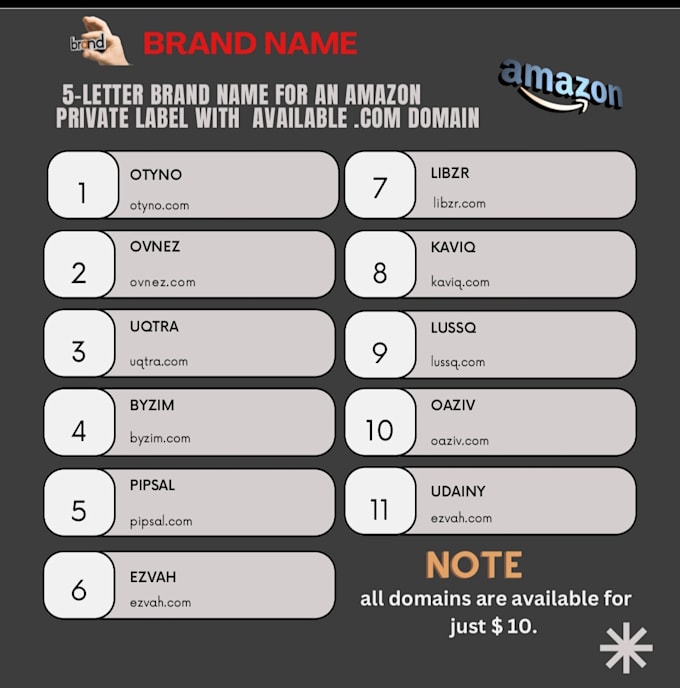 Suggest brilliant names for your brand, business, product or company by ...