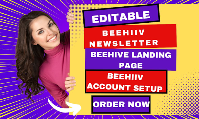 Design editable beehiiv newsletter, beehive landing page, beehiiv ...